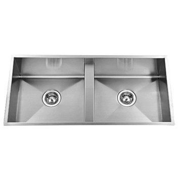 Calibre 920mm Undermount Double Stainless Steel Kitchen Sink | Temple ...