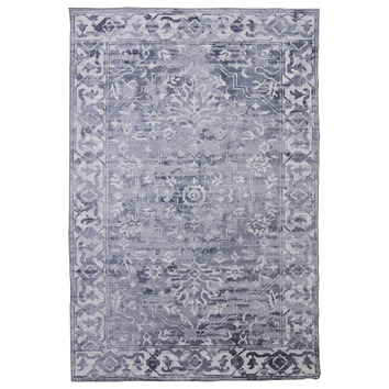 Home & Lifestyle Grey Shay Machine Washable Rug | Temple & Webster