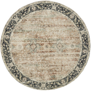 Home & Lifestyle Leander Traditional Round Rug | Temple & Webster