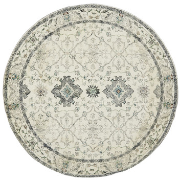 Home & Lifestyle Helios Traditional Round Rug | Temple & Webster