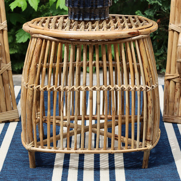 Home & Lifestyle Lowell Rattan Cane Side Table | Temple & Webster