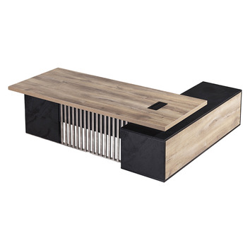 Dale Executive Desk with Return | Temple & Webster