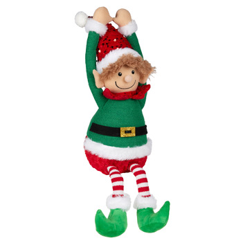 Enchanted&Evergreen Yule Animated Elf Christmas Ornament | Temple & Webster