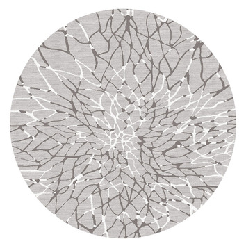 Lotus Rugs Platinum Grey Fantasy Round Rug | Temple & Webster