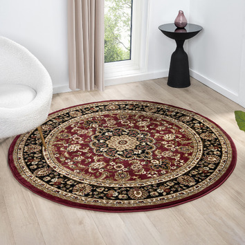 Tonique Traditional Round Rug | Temple & Webster