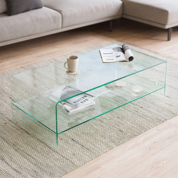 Linea Furniture Roscoe Glass Coffee Table | Temple & Webster