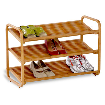 Olola Living 3 Tier Deluxe Bamboo Shoe Shelf | Temple & Webster