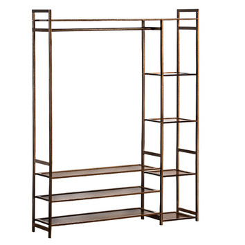 BraxtonHome Guerrero 8 Drawer Bamboo Clothing Rack | Temple & Webster