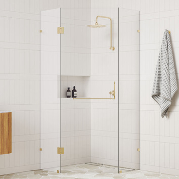 Diamond Glass Shower Screen | Temple & Webster