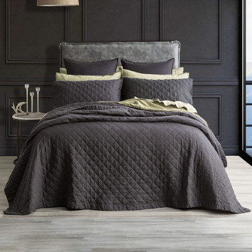 Chiswick Living Magnet Cavallo French Linen Coverlet Set | Temple & Webster