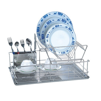 Natura Kitchen "SPACIA" Double Deck Dish Rack | Temple & Webster