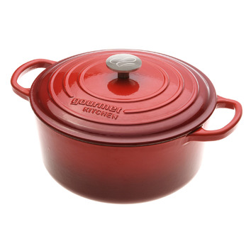 Gourmet Kitchen 6.2L Cast Iron Dutch Oven | Temple & Webster
