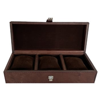 Kundra Brown Leather Watch Box | Temple & Webster