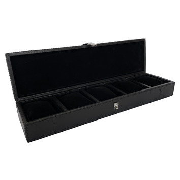 Black Leather Watch Box | Temple & Webster