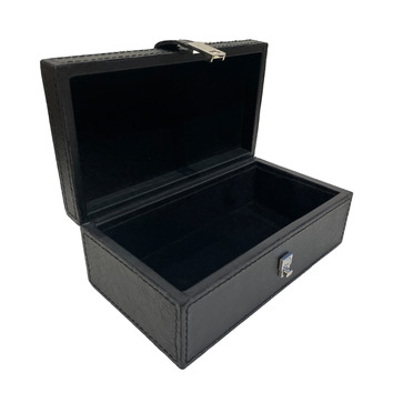 Black Avio Leather Box | Temple & Webster