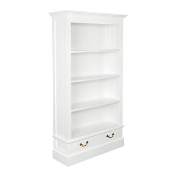 LaVerde White Tasmanian 4 Shelf Bookcase | Temple & Webster