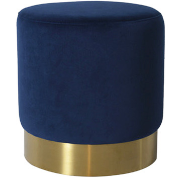 Brooklyn and Bella Small Milan Velvet Ottoman | Temple & Webster