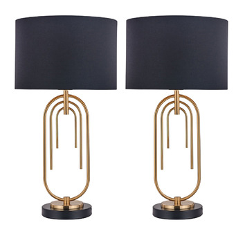Luminea Jenson 56cm Table Lamps | Temple & Webster