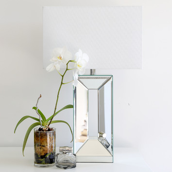 Hyde Park Home 64cm Mischa Mirrored Table Lamp | Temple & Webster
