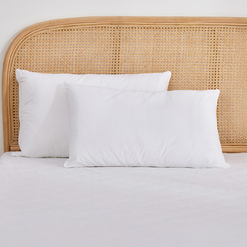 Aldrin Home Kaia Cotton High Profile Standard Pillows | Temple & Webster