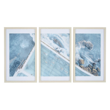 The Home Collective Ocean View Wall Art Triptych | Temple & Webster