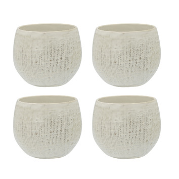 Linen 330ml Stoneware Cuddle Mugs | Temple & Webster