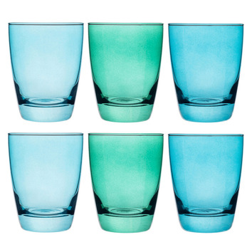 Porto 6 Piece Estelle 365ml Glass Tumbler Set | Temple & Webster