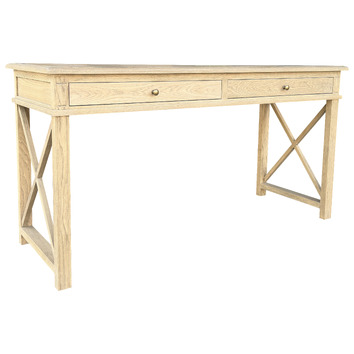 Hamilton Furniture Embrace Oak Wood Desk | Temple & Webster