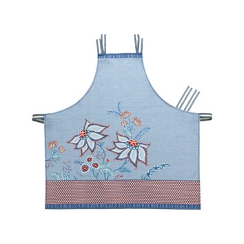 Blue Flower Festival Cotton Apron | Temple & Webster