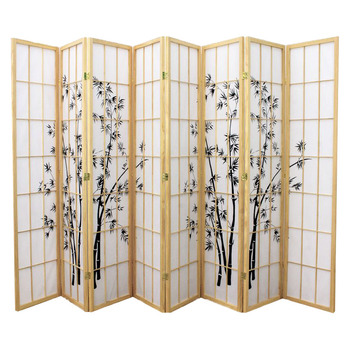 Storage Co Zen Garden 8 Panel Rice Paper Room Divider | Temple & Webster
