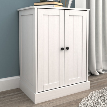 In Home Furniture Style White Hamptons Double Door Cupboard | Temple ...