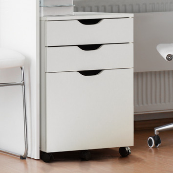Core Living Belle 3 Drawer Mobile Pedestal Storage Unit | Temple & Webster