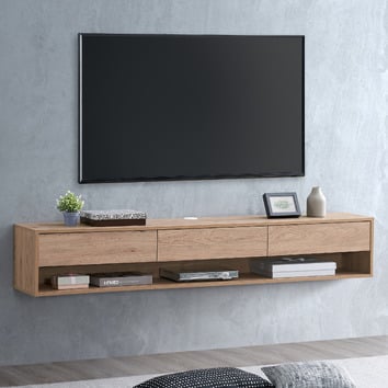 Core Living Burke Floating 3 Drawer TV Unit | Temple & Webster