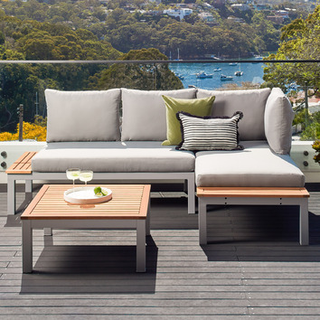 Temple & Webster 4 Seater Maui Outdoor Modular Lounge Set