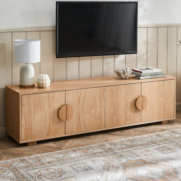 Temple & Webster Brighton Oak Entertainment Unit