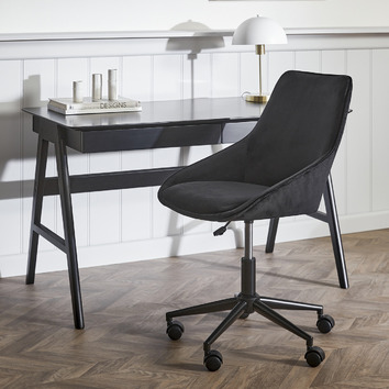 Temple & Webster Nappa Office Chair & Torsby Writing Desk Set