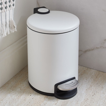 Temple & Webster Thin Top 5L Steel Rubbish Bin