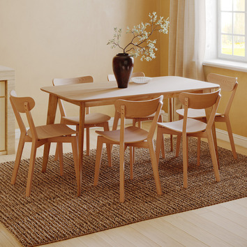 Temple & Webster 150cm Natural Larsen Dining Table