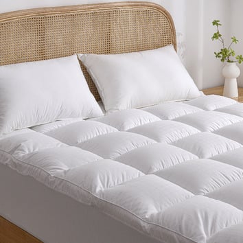 Temple & Webster 1000GSM High Loft Cotton Mattress Topper