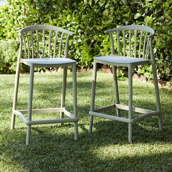 Temple & Webster 65.5cm Spindle Outdoor Bar Stools