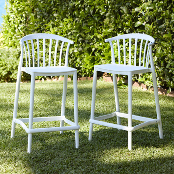 Temple & Webster 65.5cm Spindle Outdoor Bar Stools