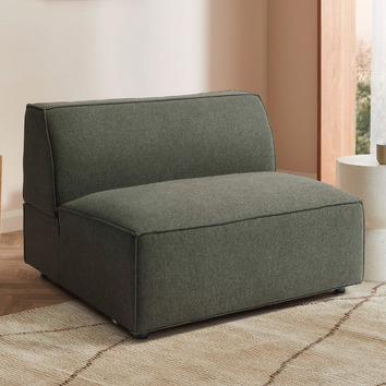 Temple & Webster Russo Oversized Armless Lounge Chair