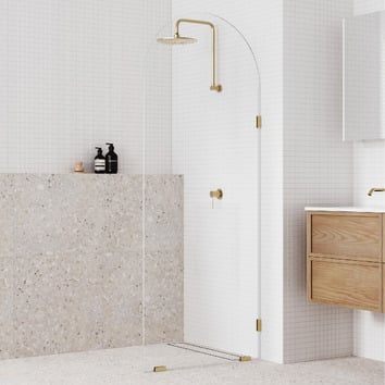 Temple & Webster Blanca Arch Glass Shower Screen