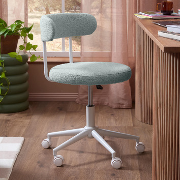 Temple & Webster Conrad Boucle Office Chair