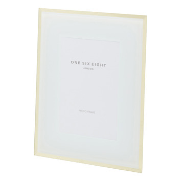 OneSixEightLondon White & Gold Minerva Glass Photo Frame | Temple & Webster