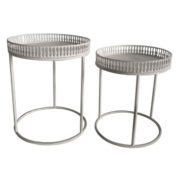 2 Piece Martinique Nesting Side Table Set | Temple & Webster