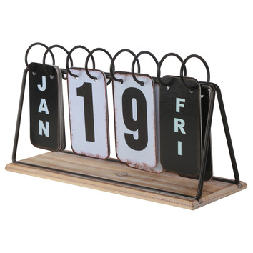 High St. Vintage-Style Desk Flip Calendar | Temple & Webster