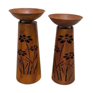 2 Piece Moshly Flower Pillar Planter Set | Temple & Webster