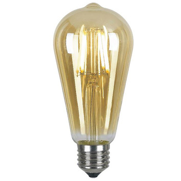 Bright Sea Lighting Pulsar E27 Drop 4W Amber LED Filament Bulb | Temple ...