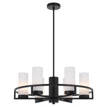 Bright Sea Lighting Cassius 6 Light Metal & Glass Pendant | Temple & Webster